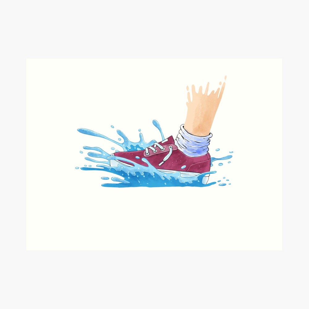 Wet Shoes Clipart Image