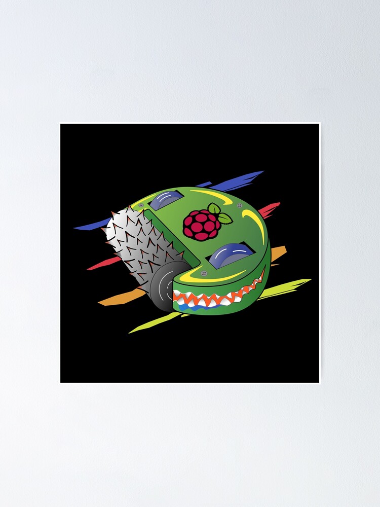 "Battle robot with heart raspberry pi" Poster by manweldesigns | Redbubble
