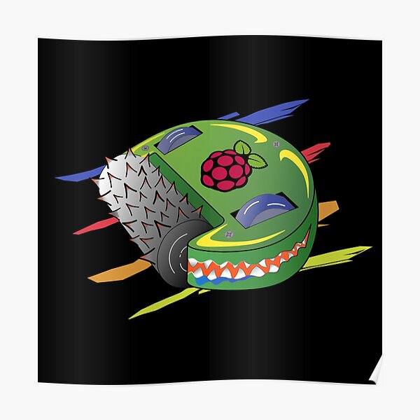 "Battle robot with heart raspberry pi" Poster by manweldesigns | Redbubble