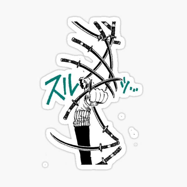 Roronoa Zoro Stickers | Redbubble
