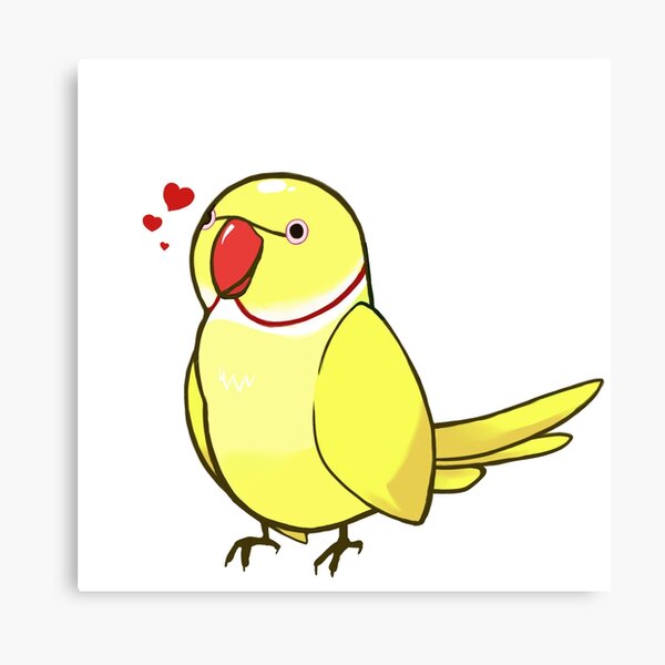 Chibi Parakeet Wall Art | Redbubble