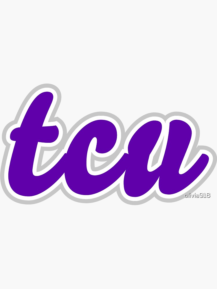 "TCU" Sticker by olivia918 | Redbubble
