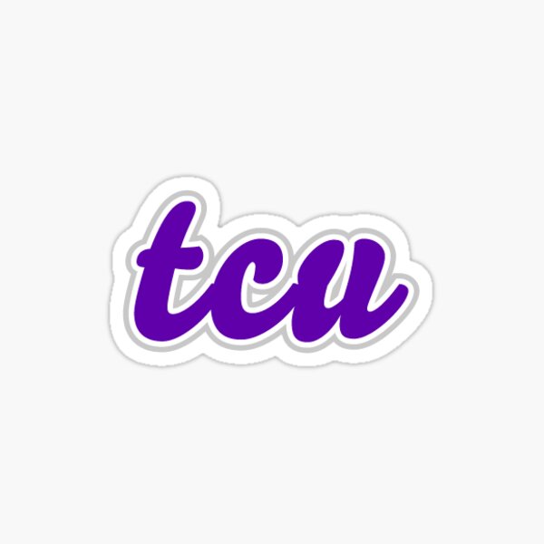 "TCU" Sticker for Sale by olivia918 | Redbubble