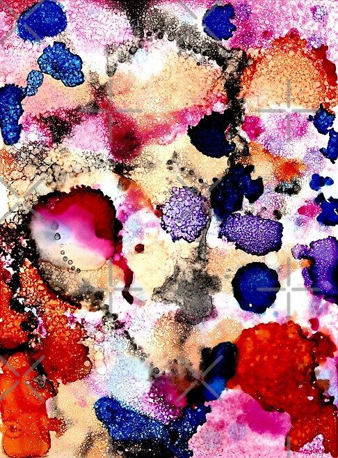 "Abstract Nebula Crystal Ink Painting" by ACLA | Redbubble