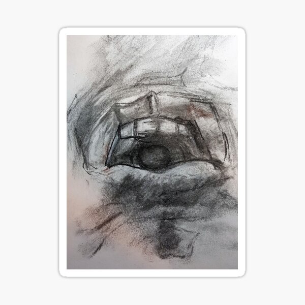 "Open Maw" Sticker by ppeg | Redbubble