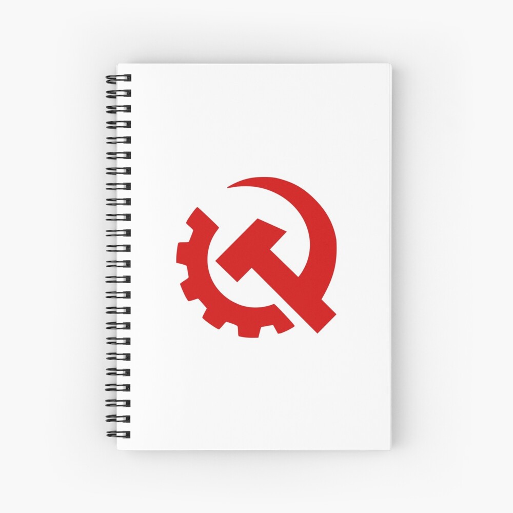 "Communist Party USA" Spiral Notebook for Sale by BernedMyToast | Redbubble