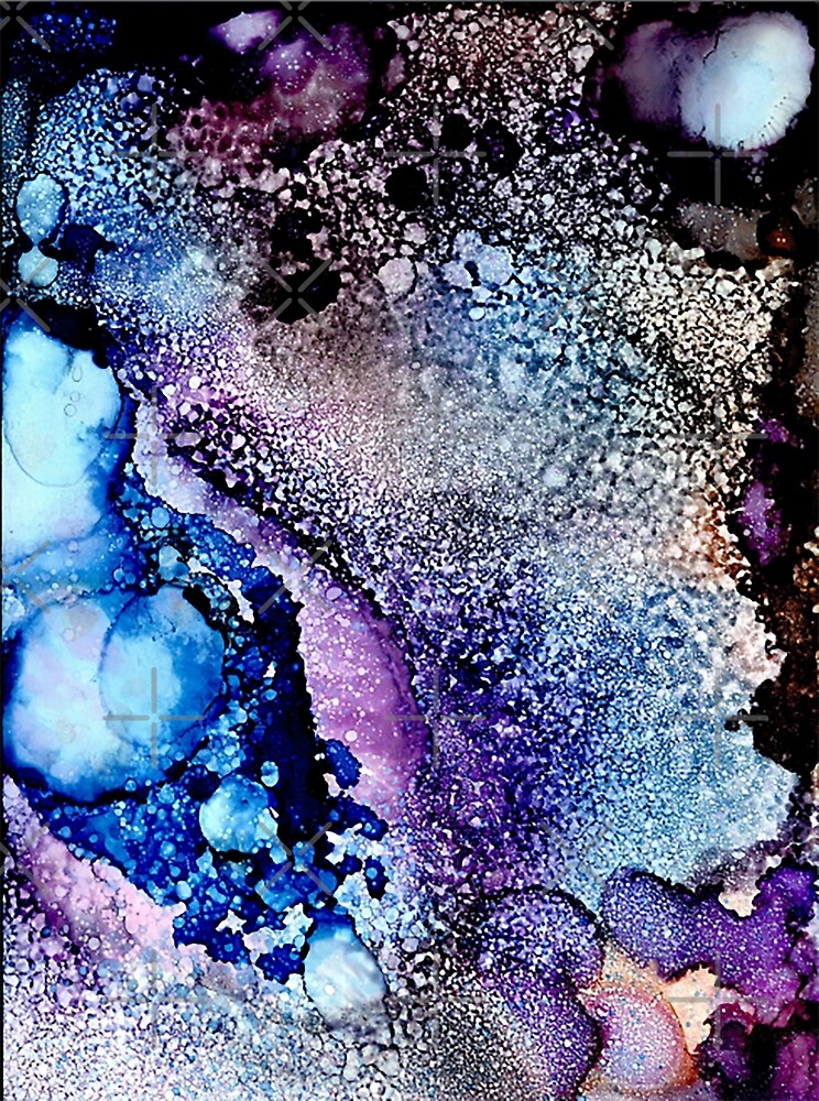 "Crystal + Nebula Ink Illustration" by ACLA | Redbubble