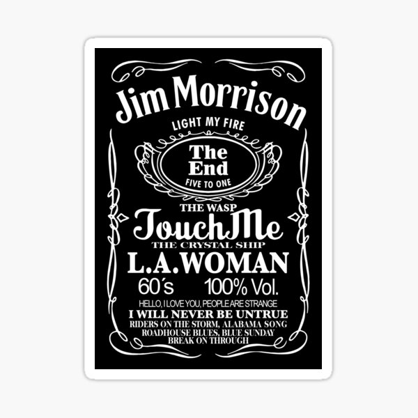 Jim Morrison Stickers | Redbubble