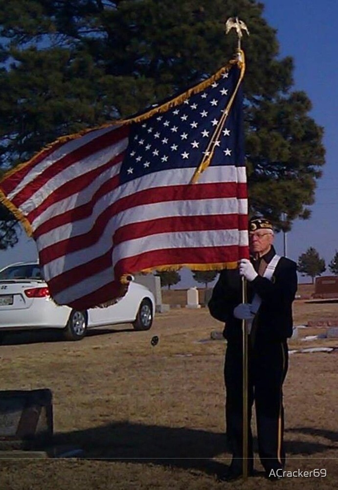 "A guy, a flag and a huge heart" by ACracker69 | Redbubble