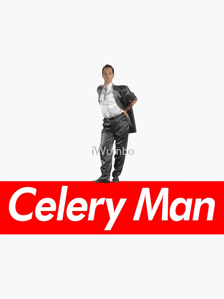 "Celery Man" Sticker by iWumbo | Redbubble