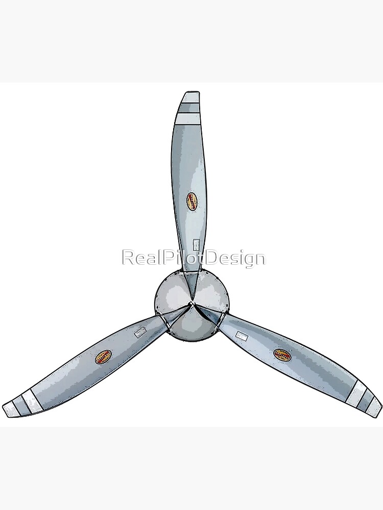 "Aircraft Propeller Pilot airplane prop aviation Design" Art Print for ...