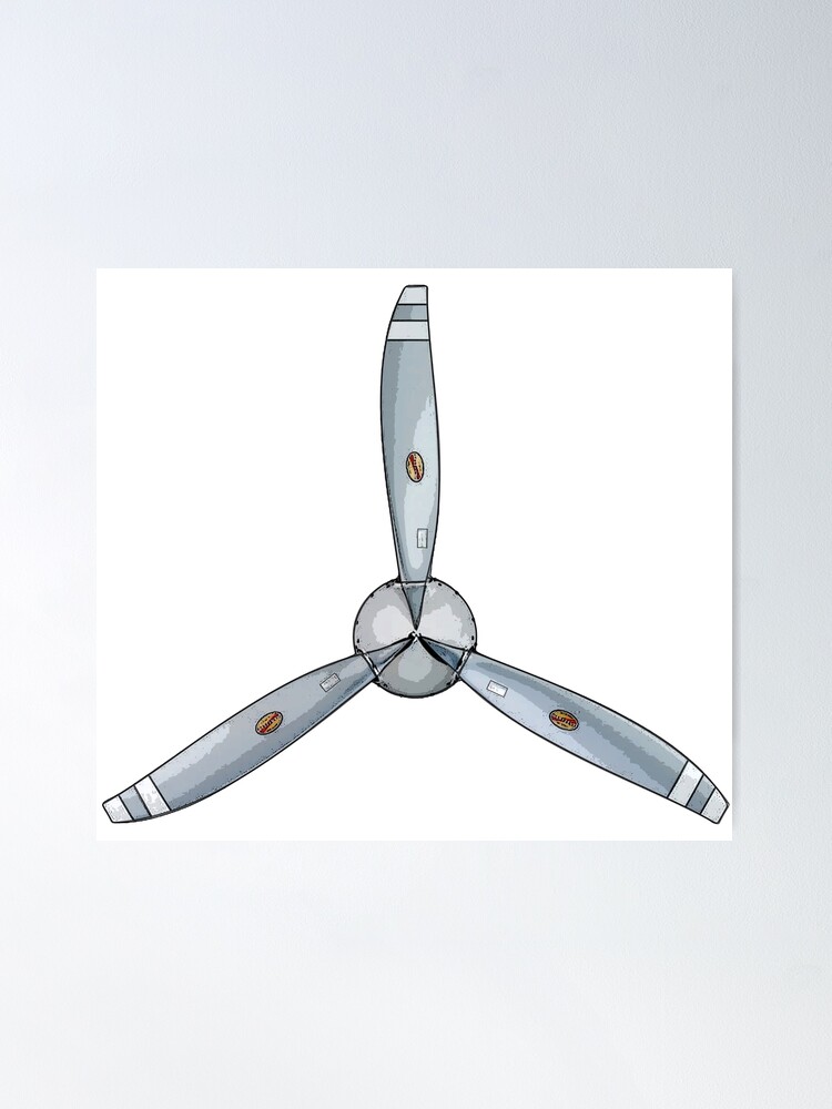 "Aircraft Propeller Pilot airplane prop aviation Design" Poster for ...