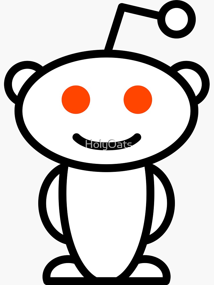 "Reddit Logo" Sticker by HolyOats | Redbubble