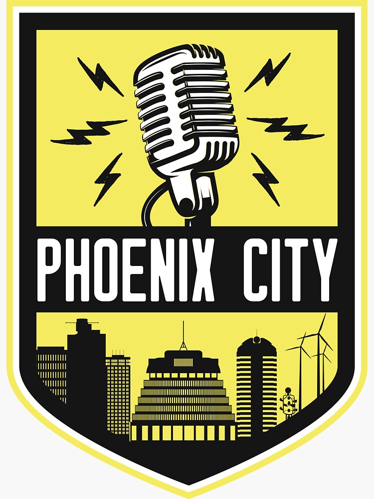 "Phoenix City Crest" Sticker by YellowFeverNZ | Redbubble