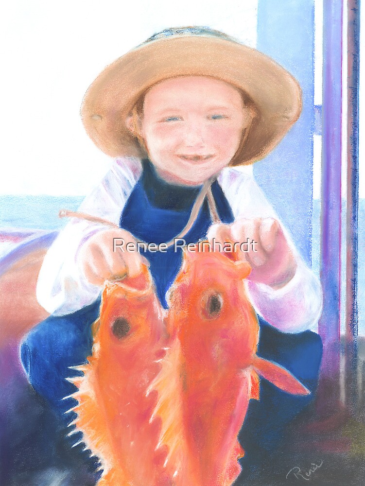 "The Little Fisherman" by Renee Reinhardt | Redbubble