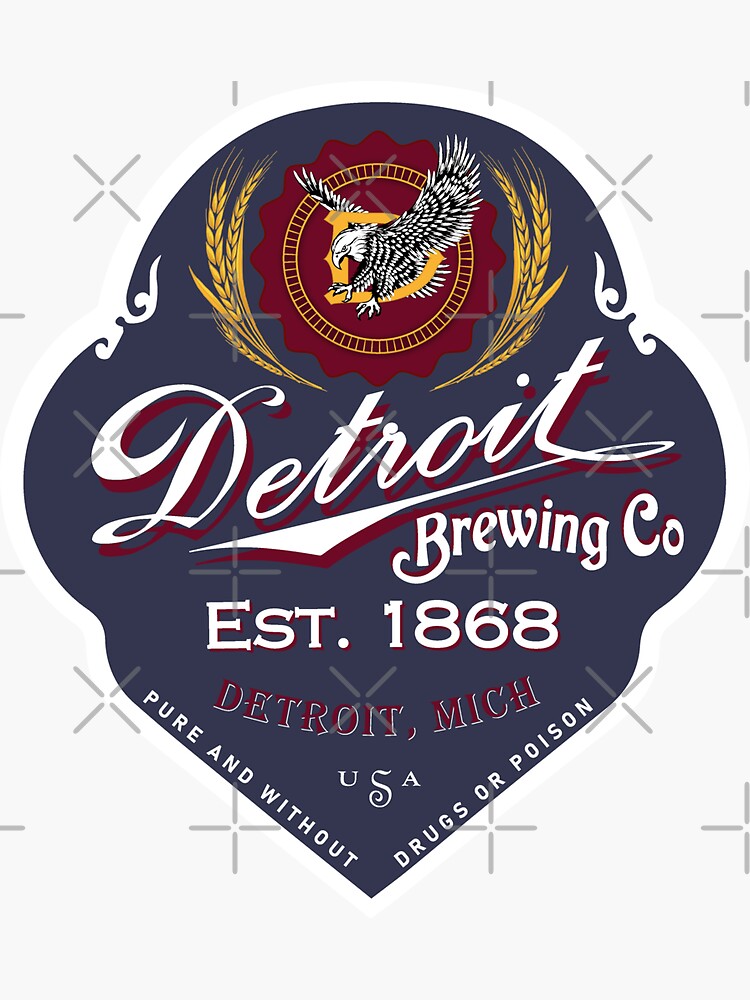 "Detroit Brewing Company" Sticker for Sale by screaminggoat | Redbubble