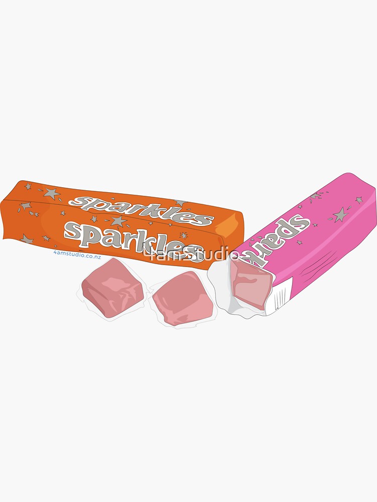 "Hand Drawn New Zealand Lollies - Sparkles" Sticker for Sale by ...