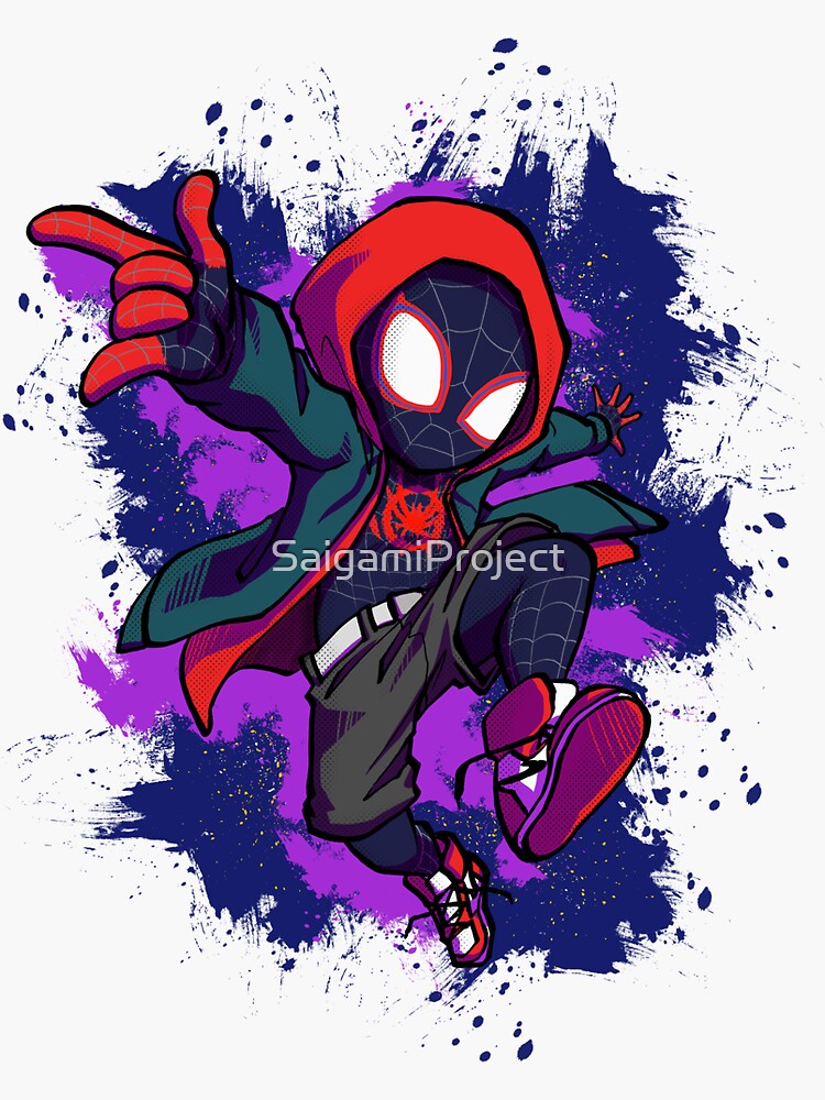 "Miles Chibi" Sticker for Sale by SaigamiProject | Redbubble