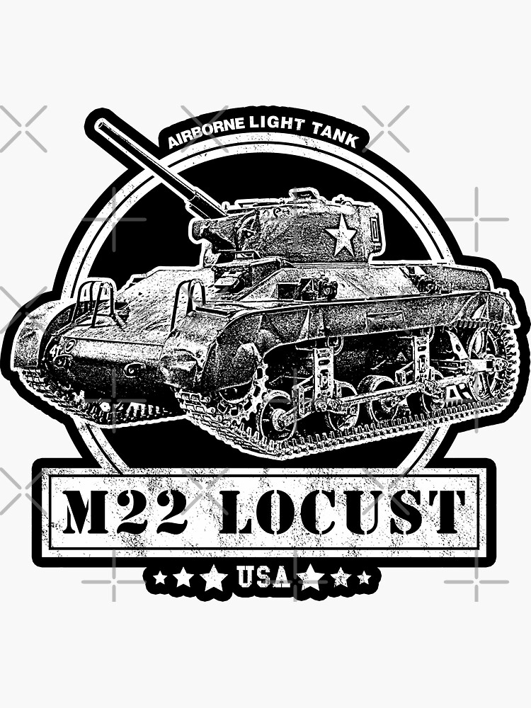 "M22 Locust WW2 Tank" Sticker for Sale by RycoTokyo81 | Redbubble
