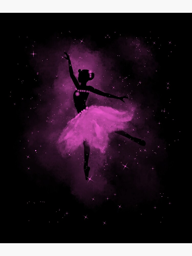 "Ballerina girl or woman dancing ballet in outer space" Art Print by ...