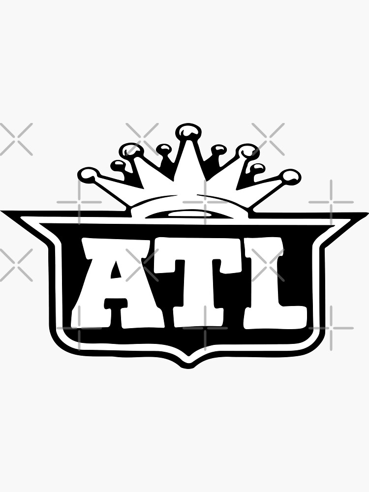 "ATL Crown" Sticker for Sale by HipHopAndProps | Redbubble