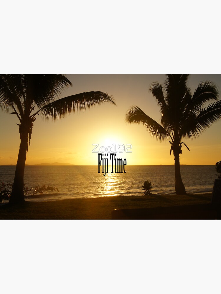 "Fiji time" Sticker for Sale by Zoo192 | Redbubble