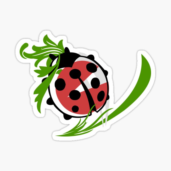 "Ladybug - Nine Spotted Lady Beetle" Sticker by davidmbugua | Redbubble