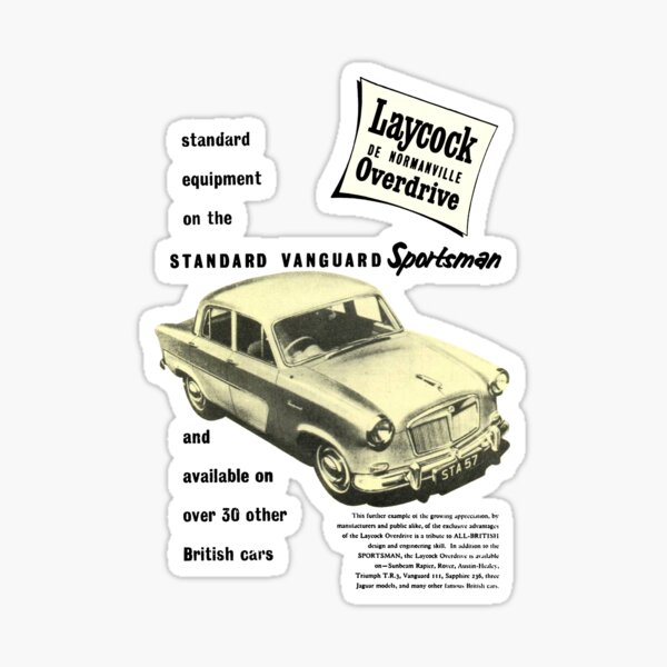 "STANDARD VANGUARD" Sticker for Sale by ThrowbackMotors | Redbubble