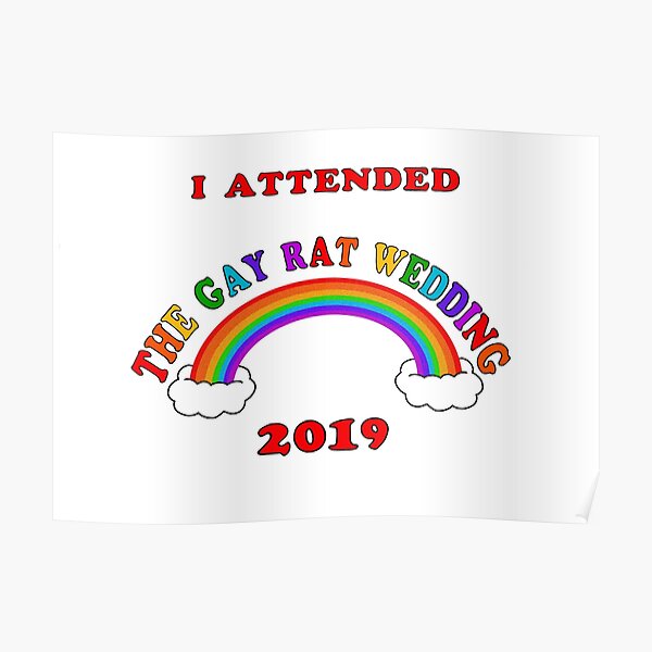 "Gay Rat Wedding" Poster by castialexx | Redbubble