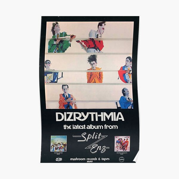 "Split Enz Dizrythmia Poster/Sticker" Poster for Sale by heymate | Redbubble