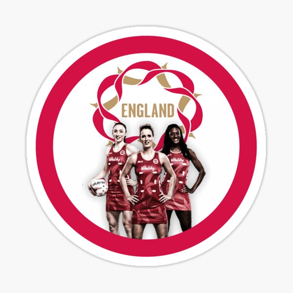 "Vitality Roses Netball" Sticker for Sale by Mark Stones | Redbubble