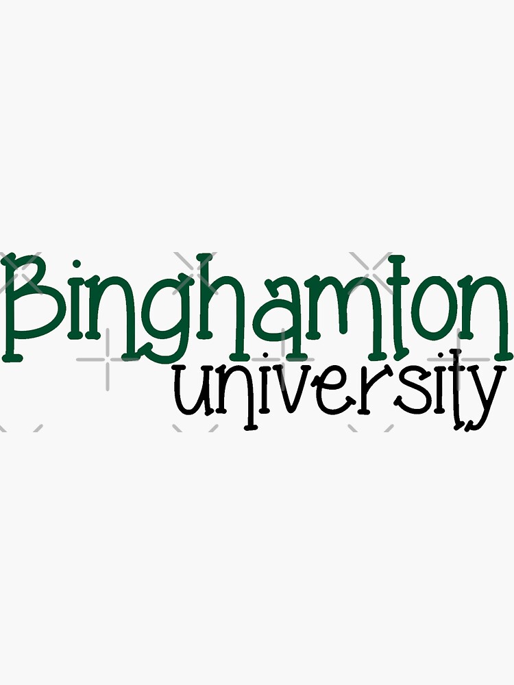 "Binghamton University" Sticker for Sale by Leilasayan | Redbubble