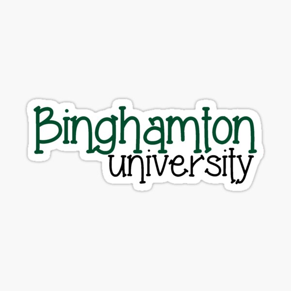 "Binghamton University" Sticker for Sale by Leilasayan | Redbubble