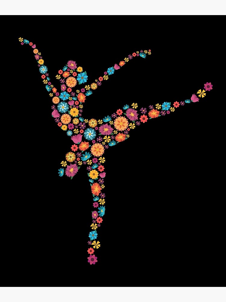 "Flower Ballerina girl or woman dancing ballet" Poster for Sale by alwe ...