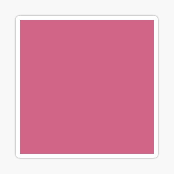 "Pale Violet Red Solid Color" Sticker by podartist | Redbubble