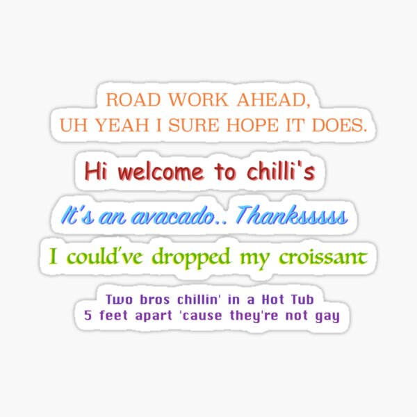 "Vine References" Sticker for Sale by brianmayisbae | Redbubble