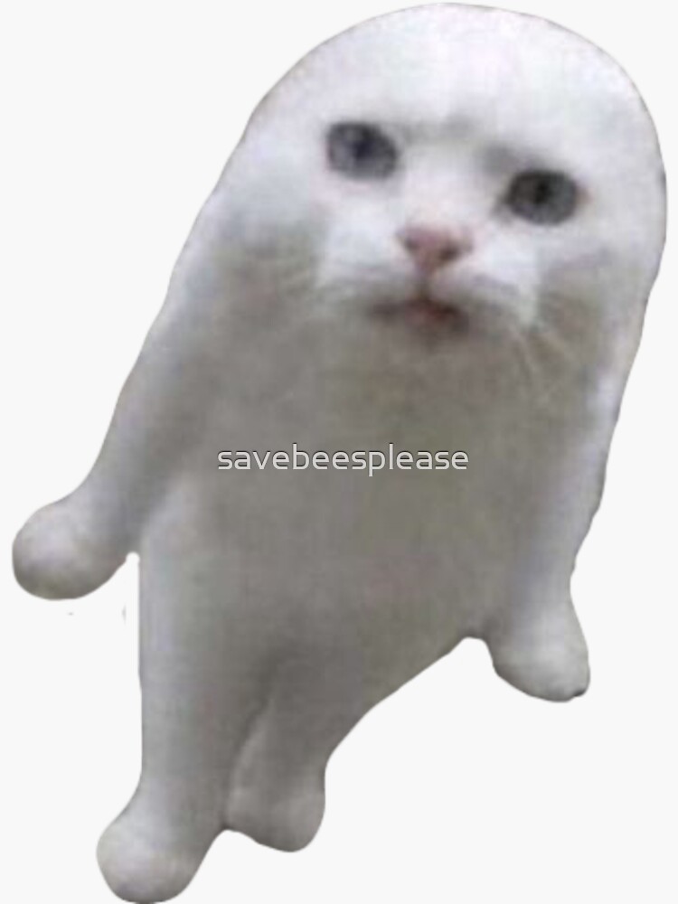 "angry catto" Sticker by savebeesplease | Redbubble