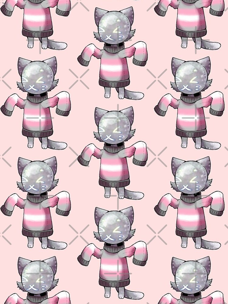 "Grey Magic Cat's Pride - Demigirl Flag" iPhone Case for Sale by ...