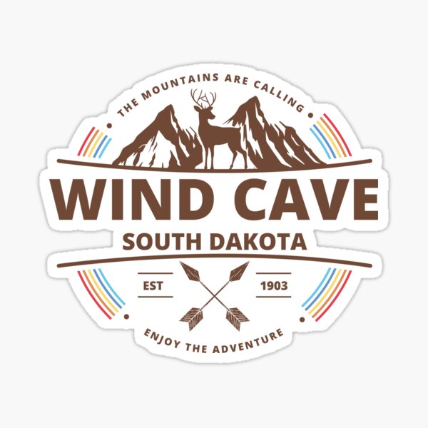 "Wind Cave National Park" Sticker by NationalParksCo | Redbubble