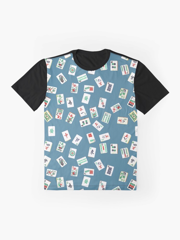 "mah jongg tiles blue" T-shirt for Sale by farreystudio | Redbubble ...