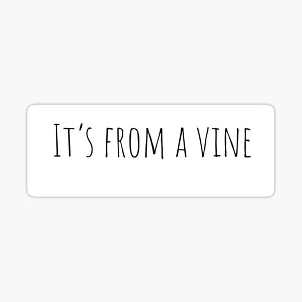 "vine" Sticker for Sale by BethUl | Redbubble