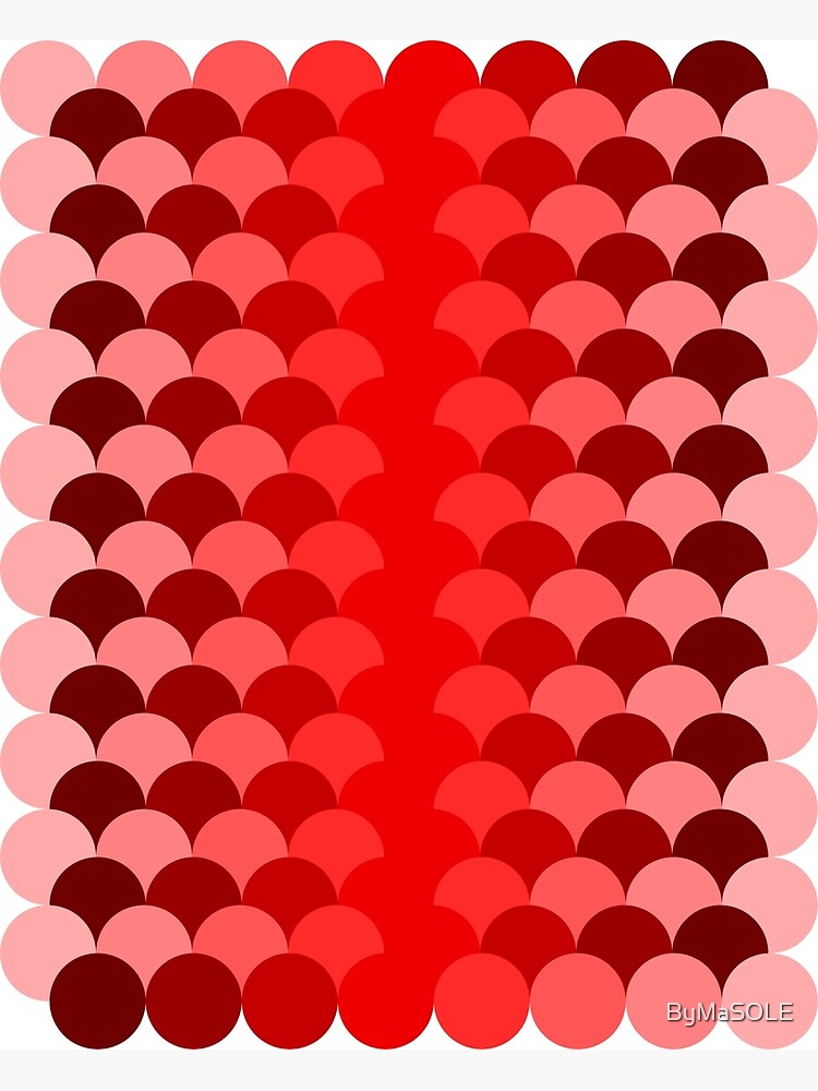 "Balls in red gradient" Poster for Sale by ByMaSOLE | Redbubble