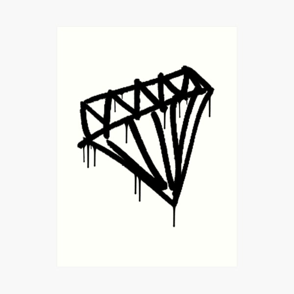 Dripping Diamond Art Prints | Redbubble