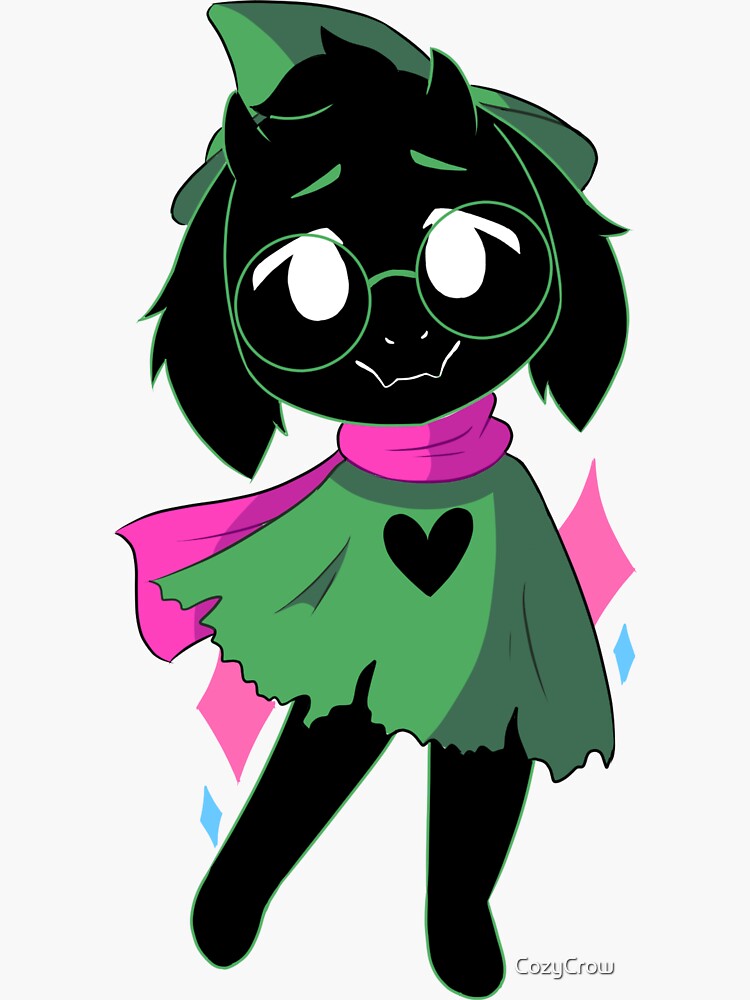 "Ralsei | Deltarune" Sticker for Sale by CozyCrow | Redbubble