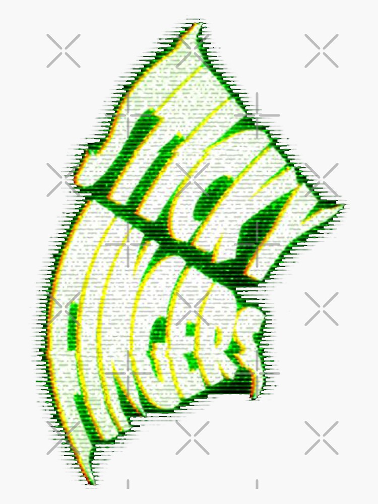 "Sticky Fingers Logo" Sticker for Sale by Lorena Akkoumi | Redbubble