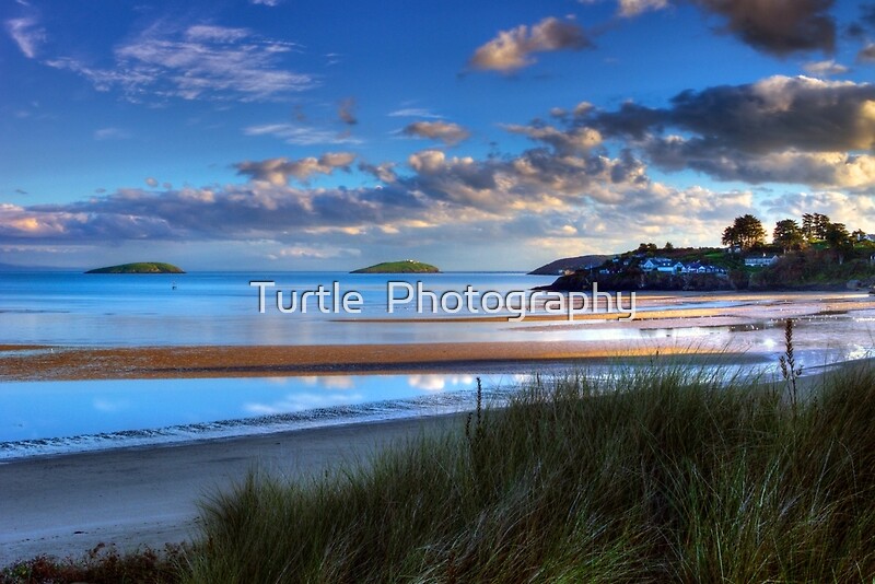 "Abersoch Warren beach golden light and blue sea." by Turtle ...