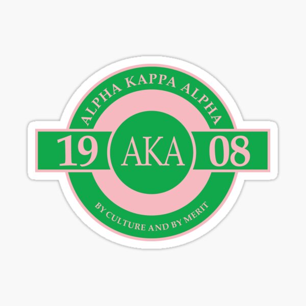"AKA 1908 Letters SEAL" Sticker for Sale by TeamXtra | Redbubble