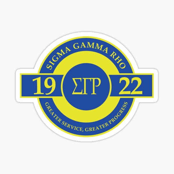 "SGRho 1922 Letters SEAL" Sticker for Sale by TeamXtra | Redbubble