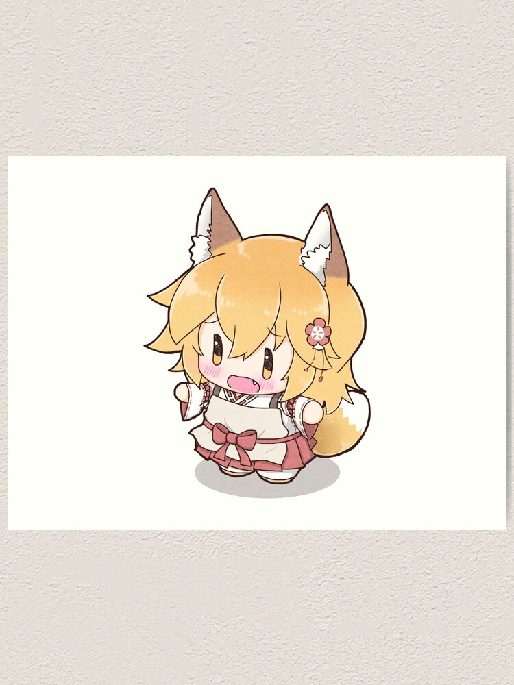 "Chibi Senko-san | Sewayaki Kitsune no Senko-san" Art Print for Sale by ...
