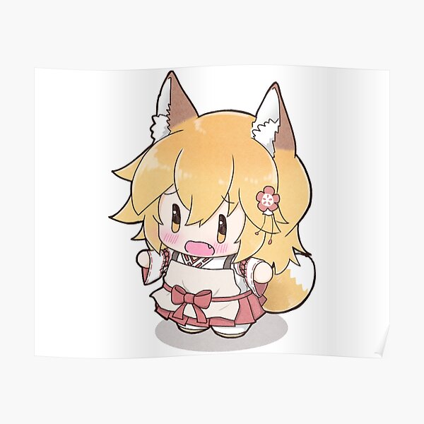 "Chibi Senko-san | Sewayaki Kitsune no Senko-san" Poster von Ozairkid ...